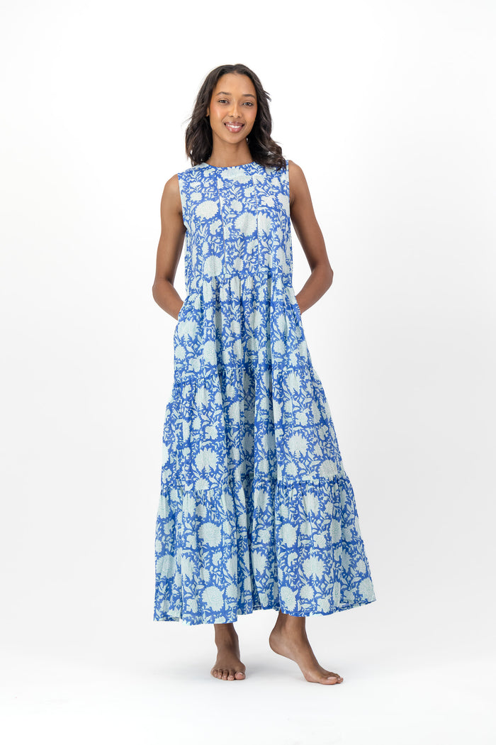 Faith Dress - Blue Block